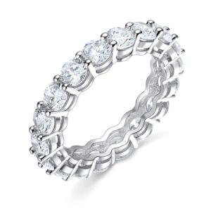 gemsme 18k white gold filled cubic zirconia eternity band ring for women (8)