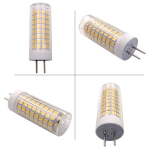 ZHENMING GY6.35 G6.35 LED Bulb 7W AC 110V-130V (Cannot be Used at Low Voltage 12V) Warm White 3000K Dimmable 65W Halogen Bulbs Equivalent, 2-Pack