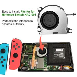 S-Union New Internal Cooling Fan Replacement for Nintendo Switch NS HAC-001 2017 Console (with Thermal Paste, Screwdriver and Spatula)