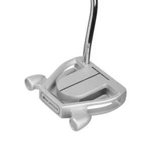 orlimar golf f80 mallet putter, men's right handed 35" silver/black with oversize putter grip