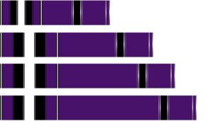 white water archery laminated purple traditional 10 crest arrow wraps 15 pk choose length width (7, 1)