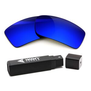 ikon lenses replacement lenses for oakley gascan sunglasses (deep blue mirror (polarized)