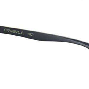 O'Neill Offshore Polarized Square Sunglasses, Gloss Black/Green, 55 mm