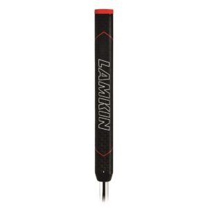 lamkin golf- sink fit straight putter grip black/red