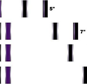 White Water Archery Laminated Purple Traditional 12 Crest Arrow Wraps 15 pk Choose Length Width (7, 1.25)