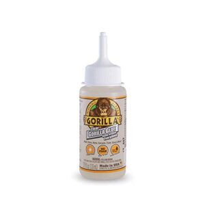 Gorilla Glue Clear, Non-Foaming, Water Resistant, Indoor & Outdoor, Versatile Bonding Usage, Easy Application Nozzle, 3.75oz/110ml Bottle, (Pack of 2)