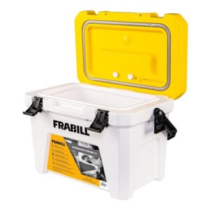 Frabill Magnum Bait Station 13 Quart Live Bait Well, White and Yellow