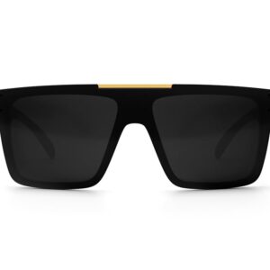 Heat Wave Visual Quatro Sunglasses Black with Gold Bar