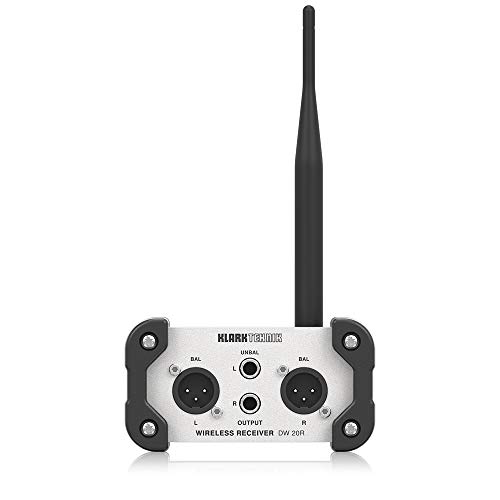 Klark teknik AIR LINK DW 20R 2.4 GHz Wireless Stereo Receiver for High-Performance Stereo Audio Broadcasting