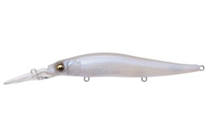 megabass ito vision 110+2 deep diving jerkbait - french pearl