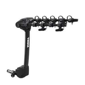 thule apex xt hanging hitch bike rack, carries 5 bikes, perfect for traveling with multiple bikes - quick, tool-free installation, suitable for a wide variety of bike sizes and frame styles