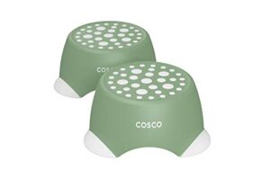 cosco 11908grn2e kids stool, one-step, green, 2