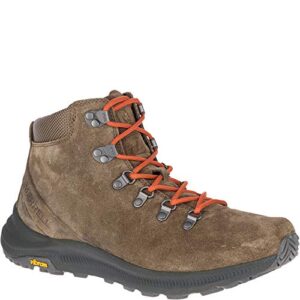 merrell mens ontario suede mid , canteen , 7 medium us