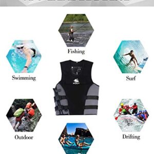 Zeraty Life Jacket Adult Impact Vest for Outdoor Floating Swimming Ski|CE Proof 50N