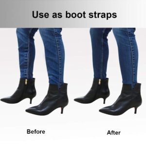 Boncas Improved Adjustable Elastic Boot Clips Boot Straps Pant Clips Stirrups Leg Straps Keeping Your Pants Tucked