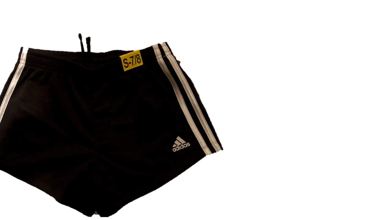 adidas Girls Youth Core Athletic Short (Black, Medium-10/12)