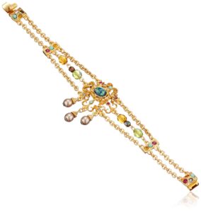 ben-amun jewelry boheme collection hand made in new york fashion gold plated necklace earrings and bracelet, one size (17402)