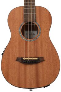 cordoba mini ii bass mh-e, mahogany, small body, acoustic-electric bass guitar