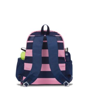 Ame & Lulu Game On Tennis Backpack - Contains Padded & Adjustable Straps - Two Exterior Water Bottle Pockets - Bubbly - 1 Count