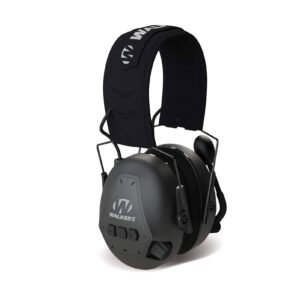 walker's bluetooth passive protection muff cvc noise cancellation clear digital sound hunting earmuffs in black