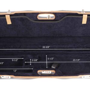 Negrini OU Deluxe High Rib Skeet 2 Barrel Shotgun Case + Tube Set – 1652LX-TUBE/5212