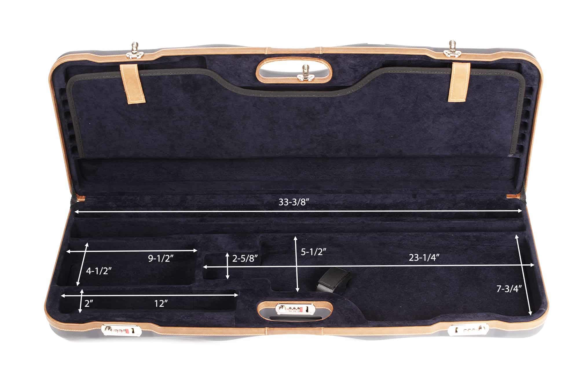 Negrini OU Deluxe High Rib Skeet 2 Barrel Shotgun Case + Tube Set – 1652LX-TUBE/5212