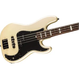 Fender Duff McKagen Deluxe Precision Bass, White Pearl, Rosewood Fingerboard