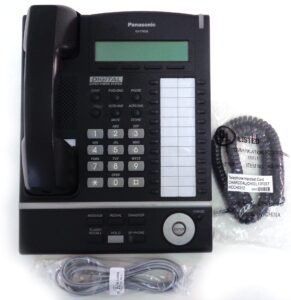 panasonic kx-t7633 24 button backlit display speakerphone - black (renewed)