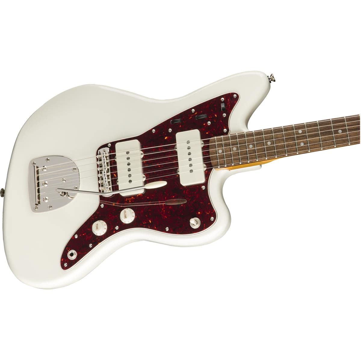 Squier Classic Vibe 60s Jazzmaster Electric Guitar, with 2-Year Warranty, Olympic White, Laurel Fingerboard