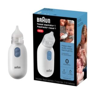 braun electric nasal aspirator for newborns, babies and toddlers