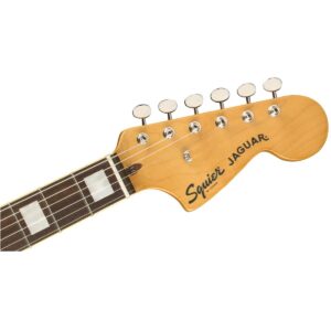 Squier Classic Vibe 70s Jaguar Electric Guitar, with 2-Year Warranty, Black, Laurel Fingerboard