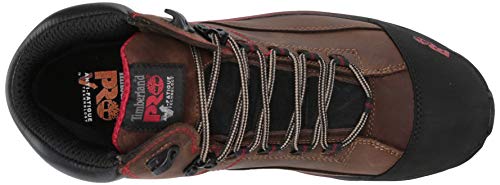 Timberland PRO Men's Bosshog 6 Inch Composite Safety Toe Puncture Resistant Waterproof Industrial Work Boot, Brown/Red, 15 Wide