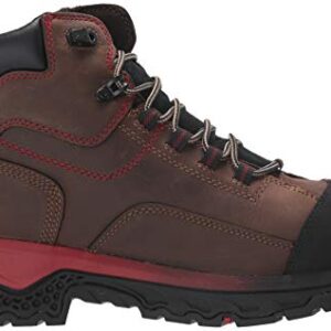 Timberland PRO Men's Bosshog 6 Inch Composite Safety Toe Puncture Resistant Waterproof Industrial Work Boot, Brown/Red, 15 Wide