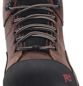 Timberland PRO Men's Bosshog 6 Inch Composite Safety Toe Puncture Resistant Waterproof Industrial Work Boot, Brown/Red, 15 Wide