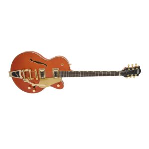 Gretsch G5655TG Electromatic Center Block Jr. Single-Cut Electric Guitar with Laurel Fingerboard, 22 Medium Jumbo Frets, Bigsby and Gold Hardware (Orange)