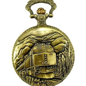 Pinnacle Awards Railroad Approved Railway Regulation Standard Train Pocket Watch 150th Spike Anniversary 4 Passenger Unit F40PH