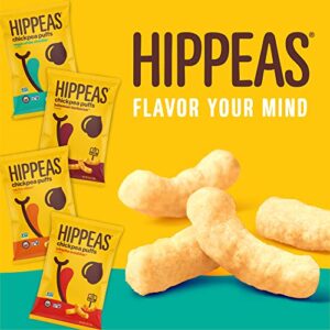 Hippeas Organic Chickpea Puffs, Vegan Nacho Vibes, 4 Ounce (Pack of 1), 4g Protein, 3g Fiber, Vegan, Gluten-Free, Crunchy, Plant Protein Snacks