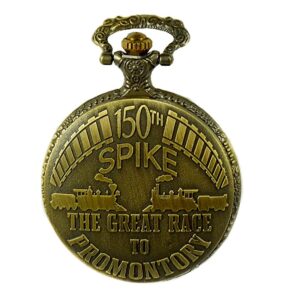 Pinnacle Awards Railroad Approved Railway Regulation Standard Train Pocket Watch 150th Spike Anniversary 4 Passenger Unit F40PH