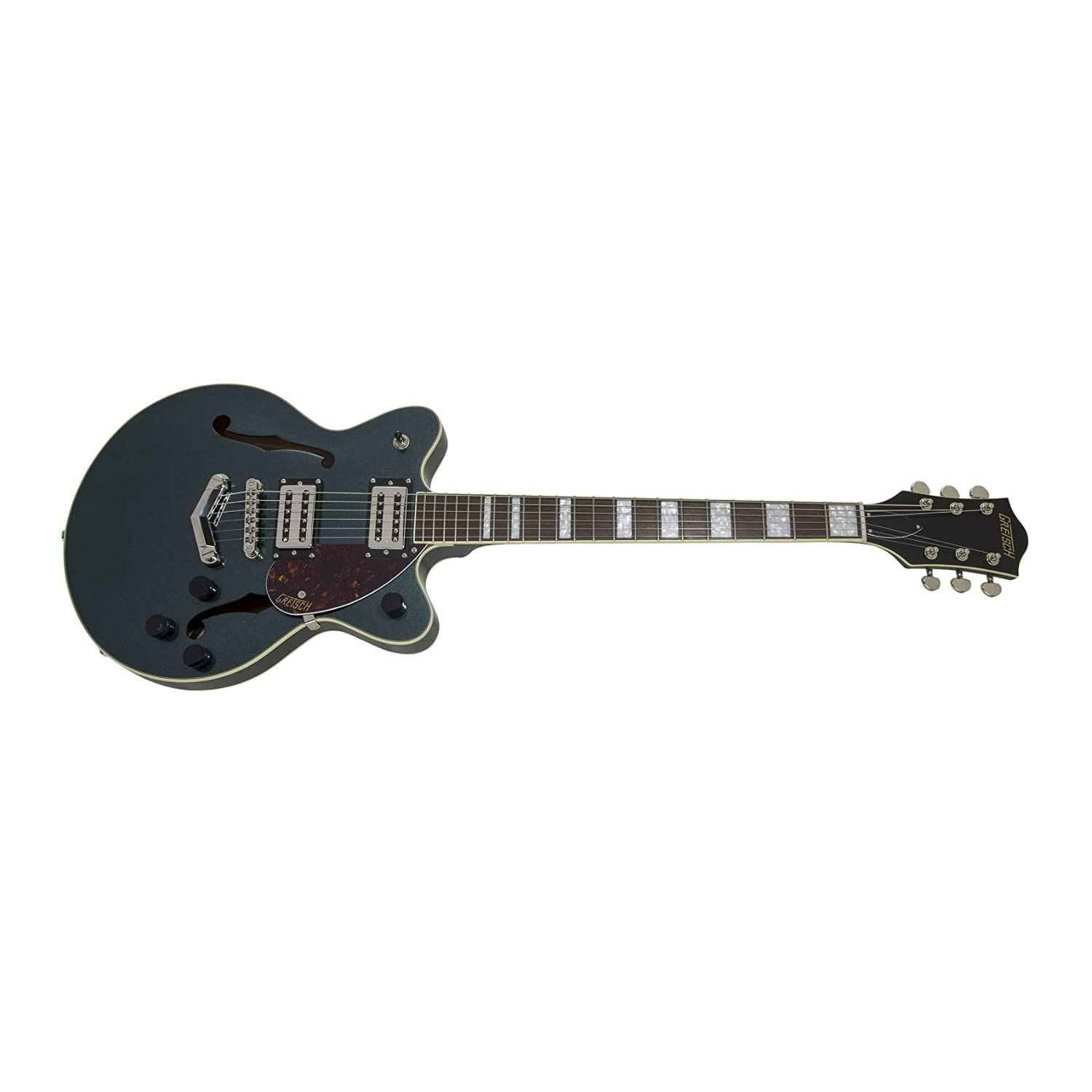 Gretsch G2655 Streamliner Center Block Jr. Double-Cut 6-String Electric Guitar with V-Stoptail and Laurel Fingerboard (Right-Handed, Gunmetal)