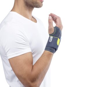 Push Sports Wrist Brace for Athletic Wrist Support. Comfortable, Easy-to-Wear Brace for Tendonitis, Fractures, Injuries, and Arthritis. (Left Small)