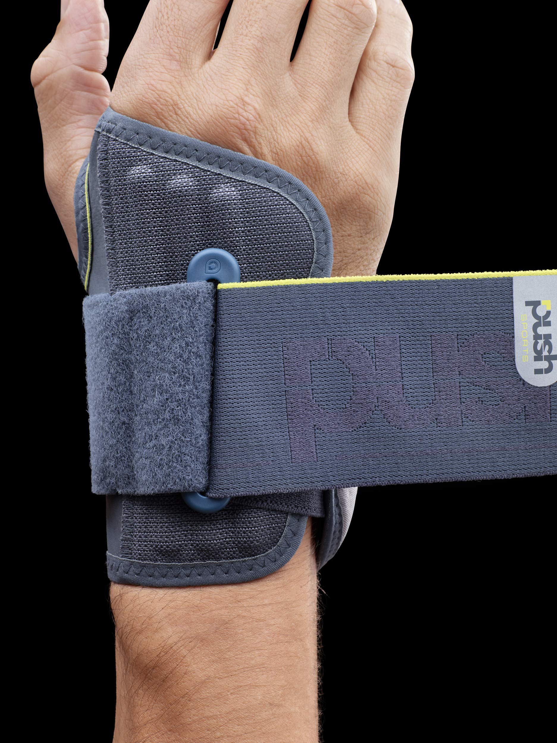 Push Sports Wrist Brace for Athletic Wrist Support. Comfortable, Easy-to-Wear Brace for Tendonitis, Fractures, Injuries, and Arthritis. (Left Small)