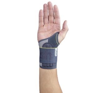 Push Sports Wrist Brace for Athletic Wrist Support. Comfortable, Easy-to-Wear Brace for Tendonitis, Fractures, Injuries, and Arthritis. (Left Small)