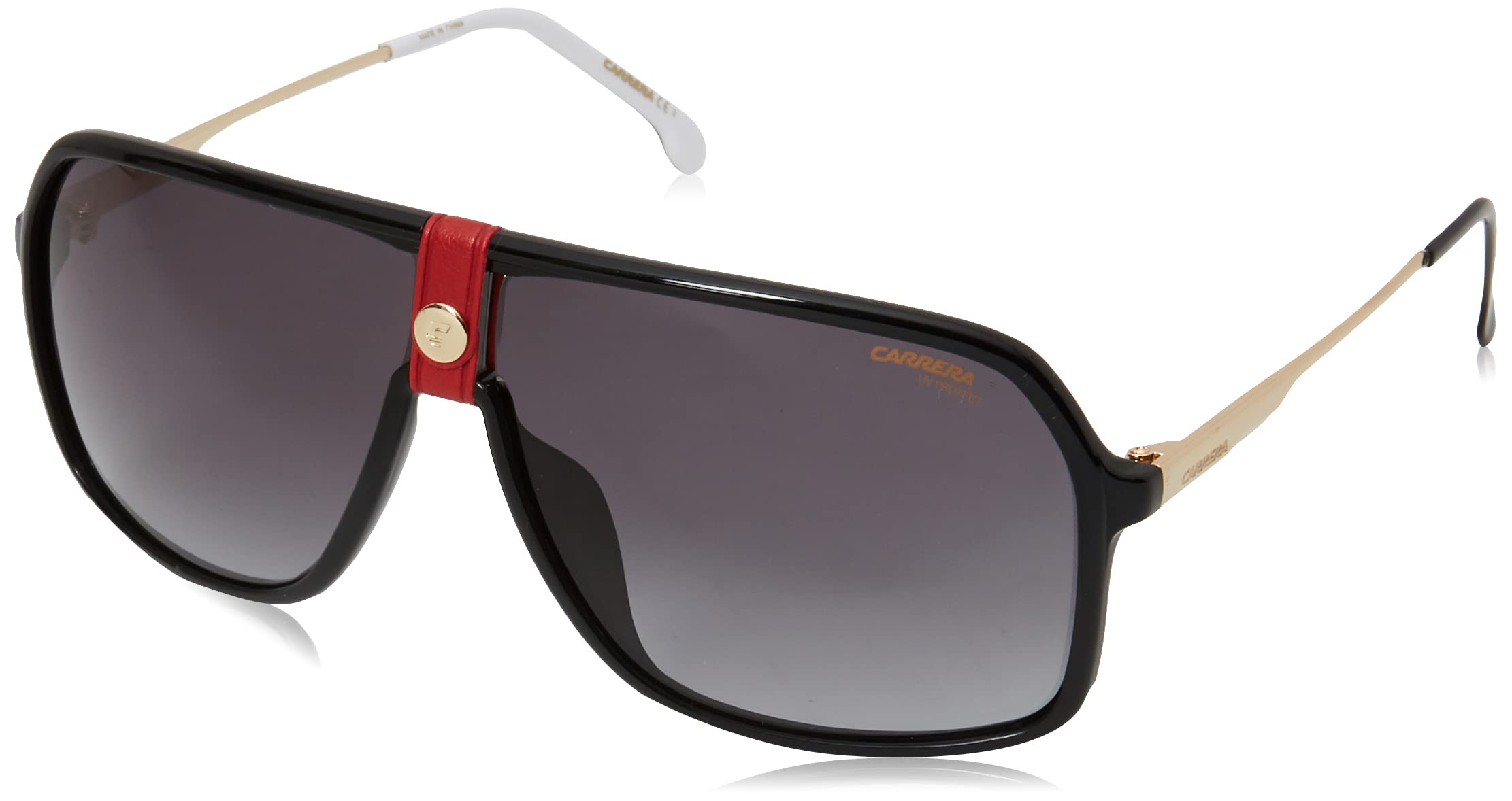 Carrera 1019/S Pilot Sunglasses, Gold/Gray Shaded, 64mm, 10mm