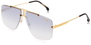 carrera 1016/s rectangular sunglasses, gold/grey shaded, 64