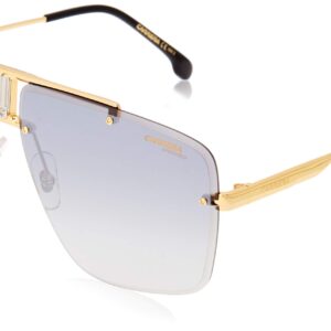 Carrera 1016/S Rectangular Sunglasses, Gold/Grey Shaded, 64