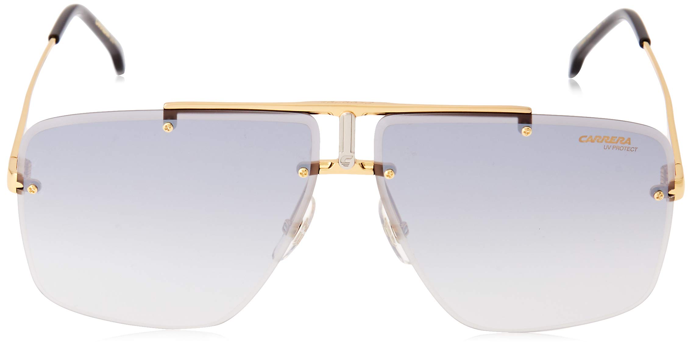 Carrera 1016/S Rectangular Sunglasses, Gold/Grey Shaded, 64