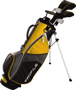 wilson profile jgi junior complete golf set - medium, yellow, right hand