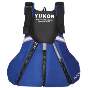 yukon charlie's sport paddle life vest, sapphire blue, large/xl (13007-05-b-sa)