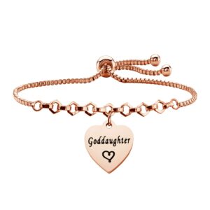 lqri godmother goddaughter bracelet christian baptism gift for godmothers goddaughters religion jewelry (goddaughter)