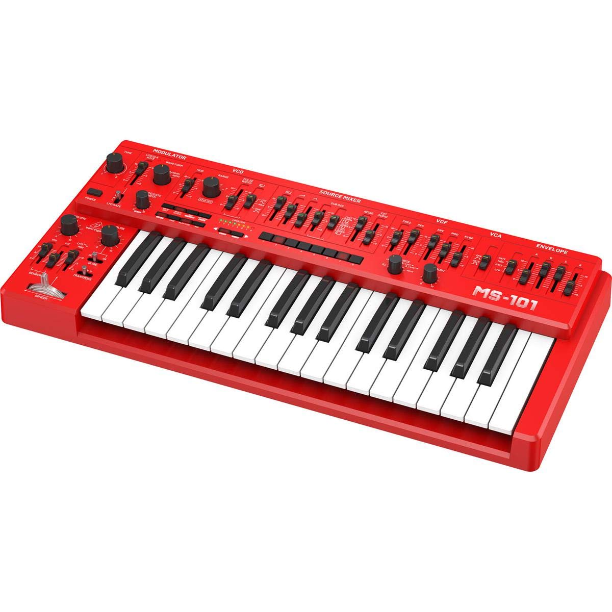 Behringer MS-1-RD Analog Synthesizer with Handgrip - Red